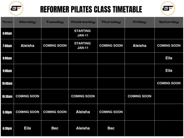 Time Table - The Body Factory